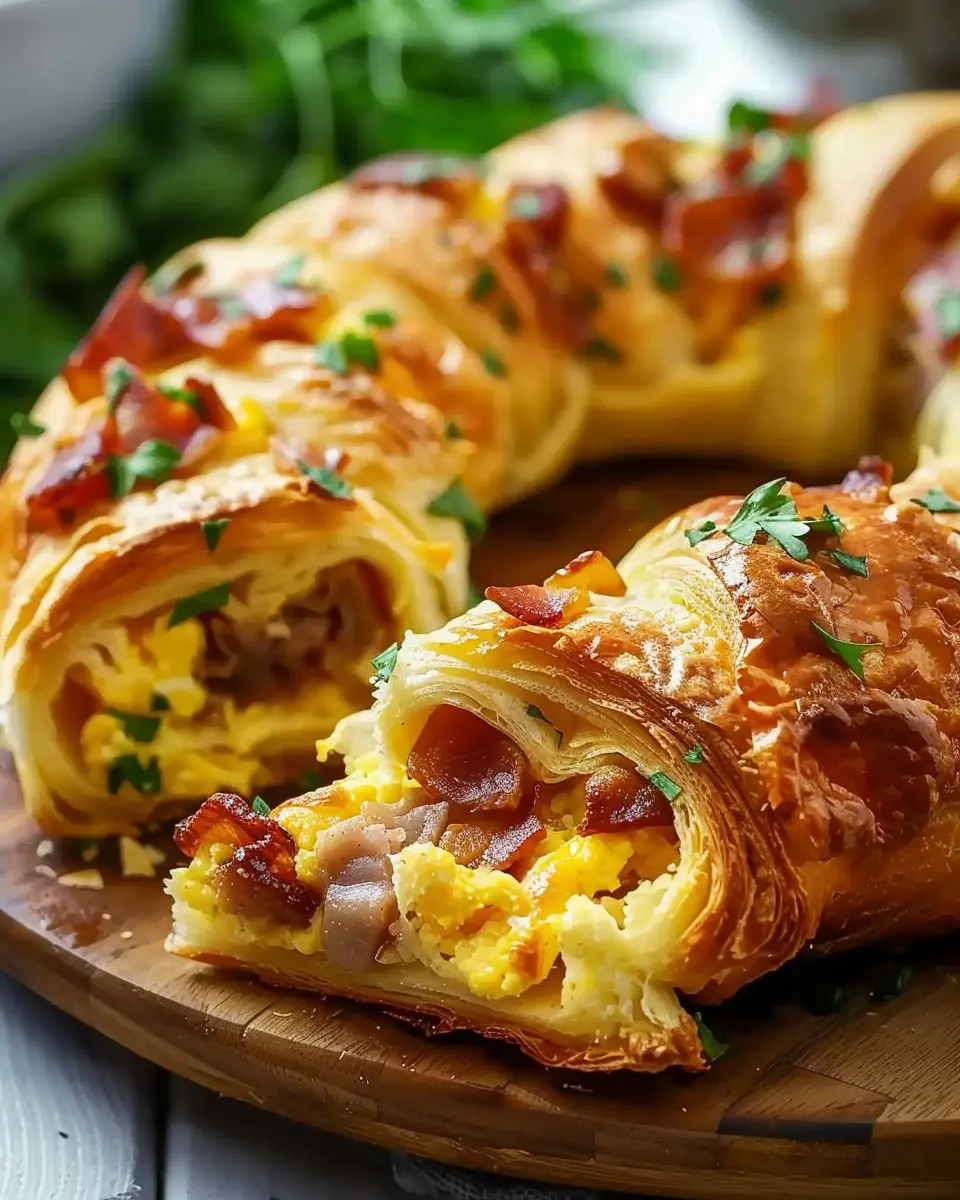 easy crescent breakfast ring recipe