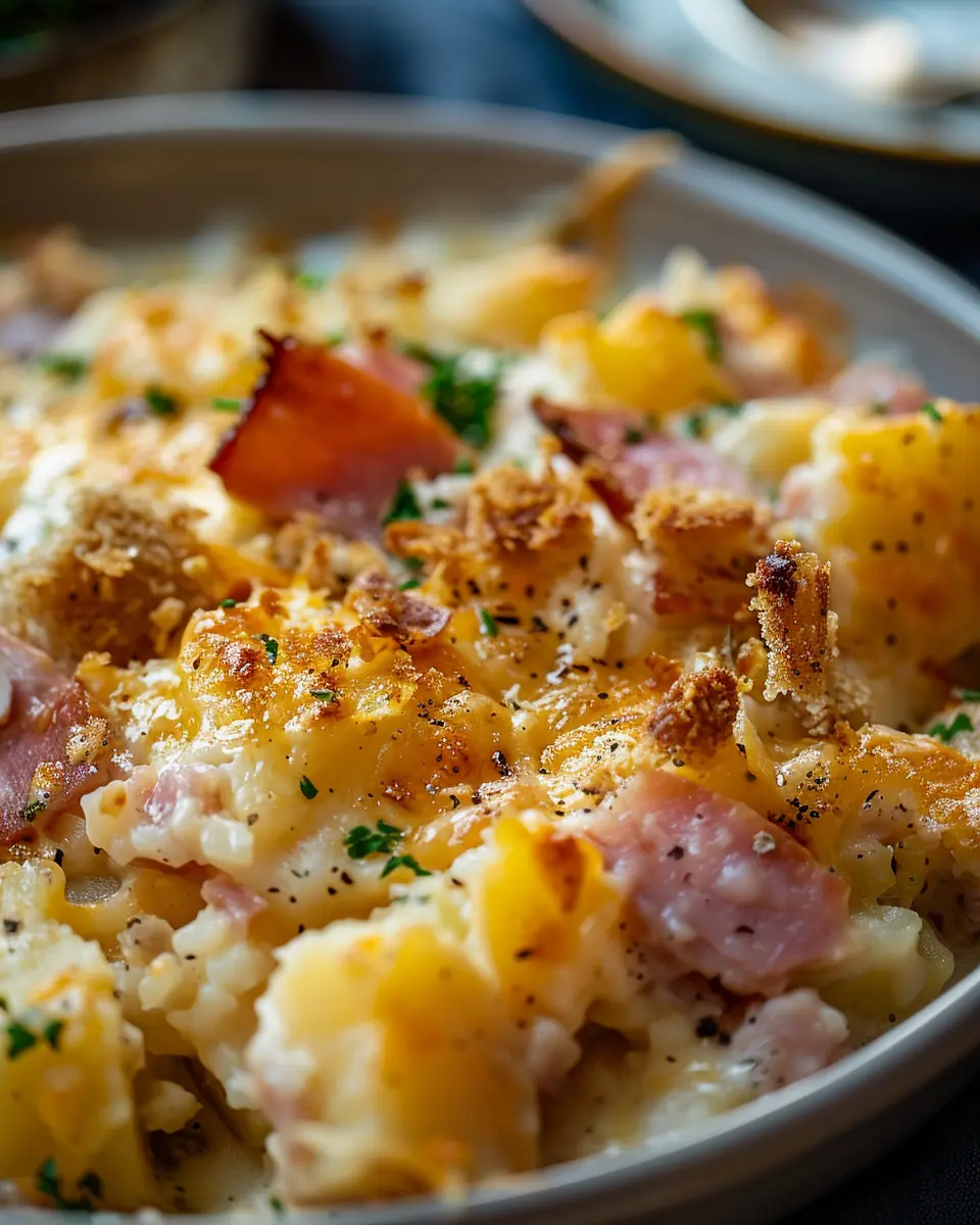 Crockpot Ham And Potato Casserole